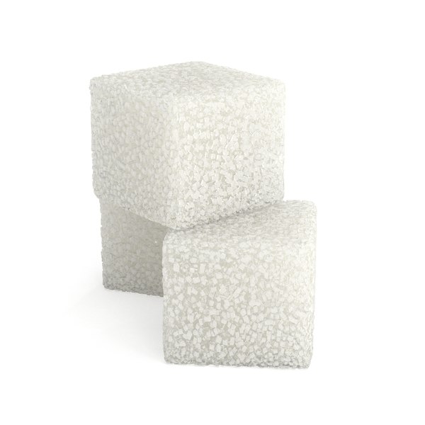 3D pieces white sugar model - TurboSquid 1575006