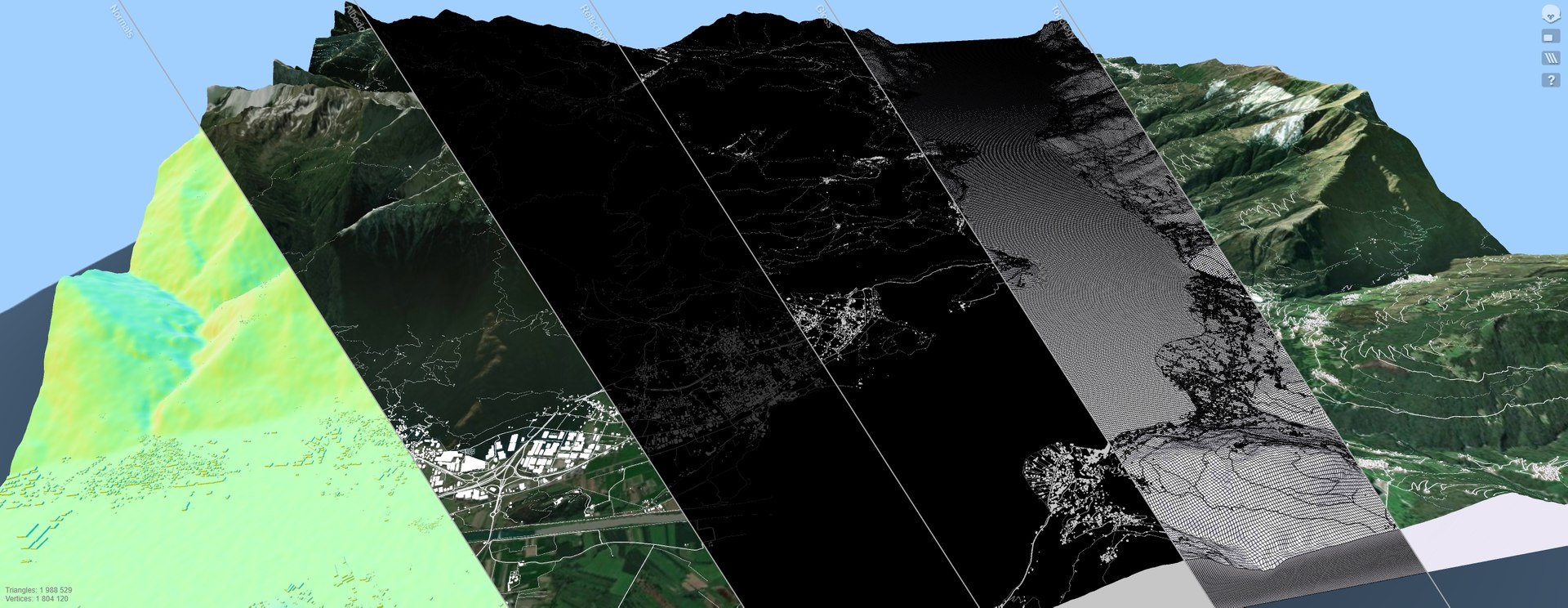 3D Mountain Landscape And City Colico Italy - TurboSquid 1933069