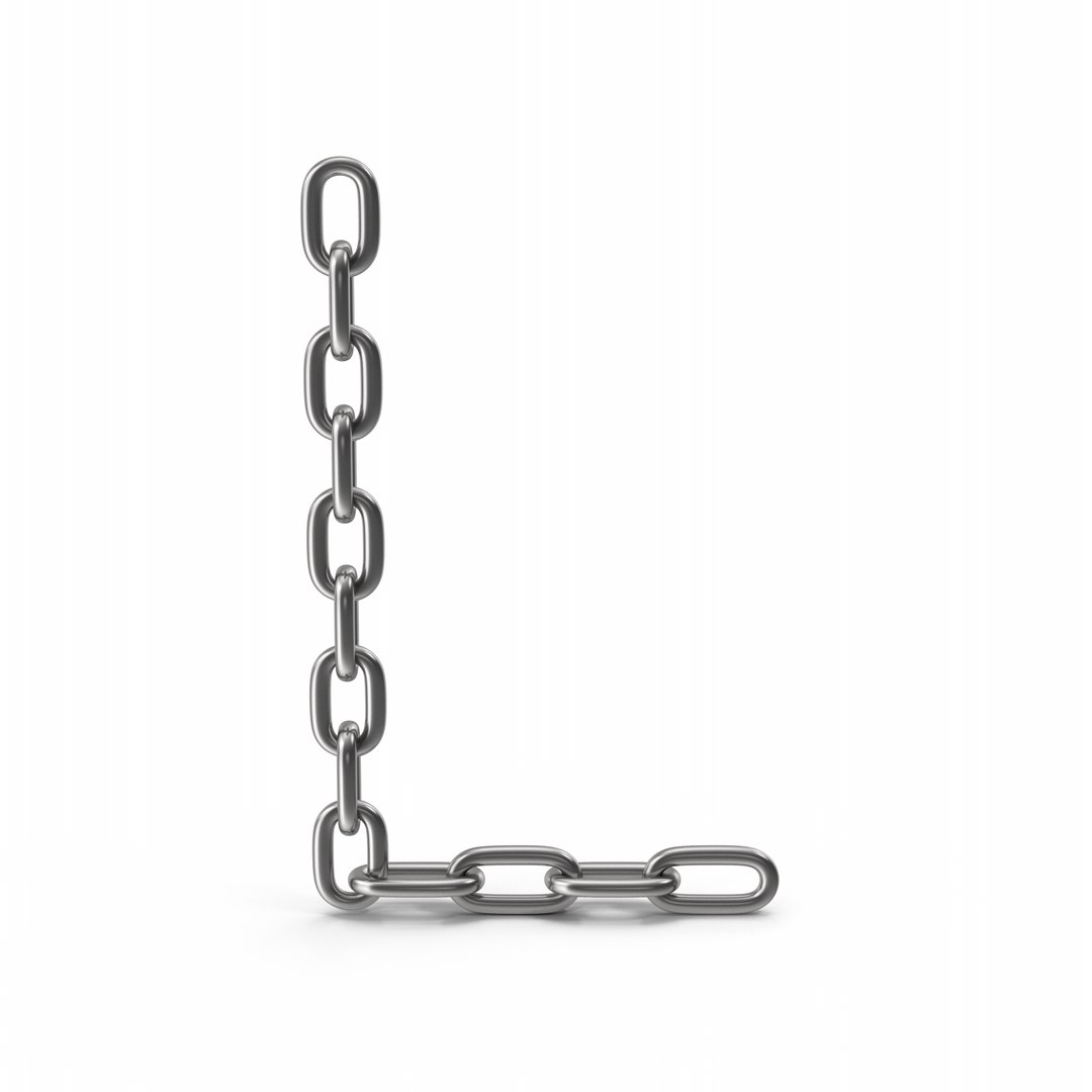 Chain Letter L 3D Model - TurboSquid 2023128