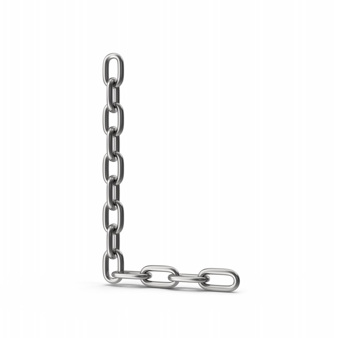 Chain Letter L 3D Model - TurboSquid 2023128