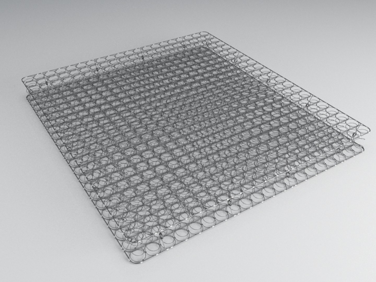 3d Spring Mattress Model
