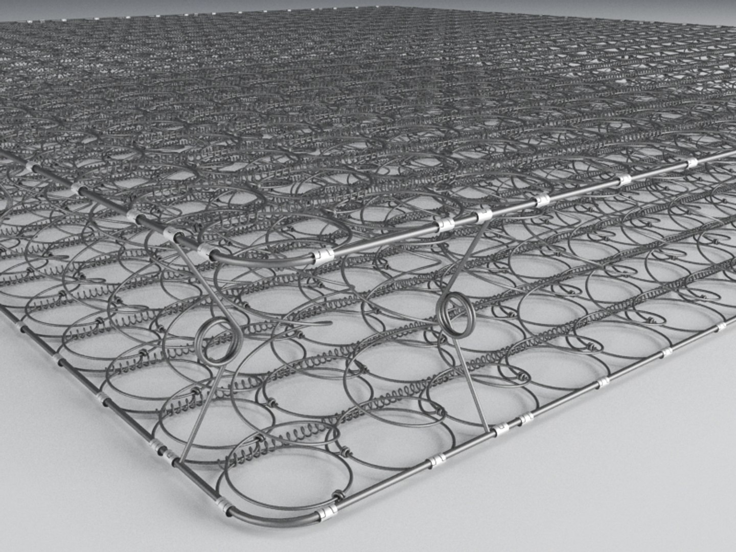 3d Spring Mattress Model
