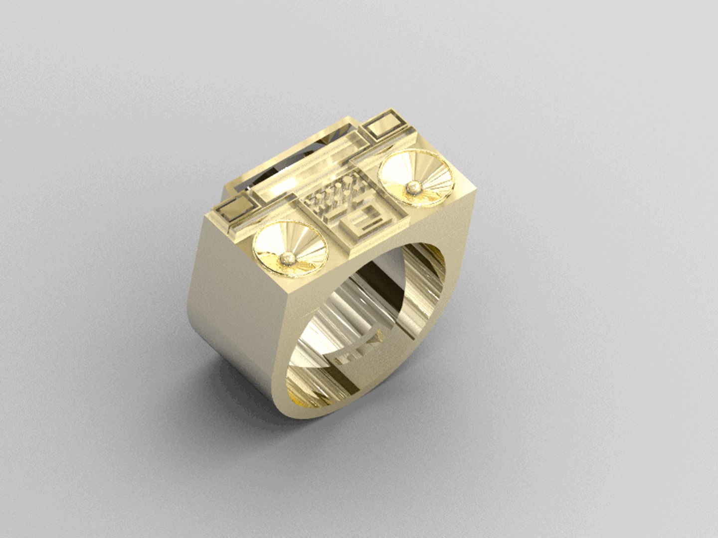 Rhino Ghettoblaster Ring