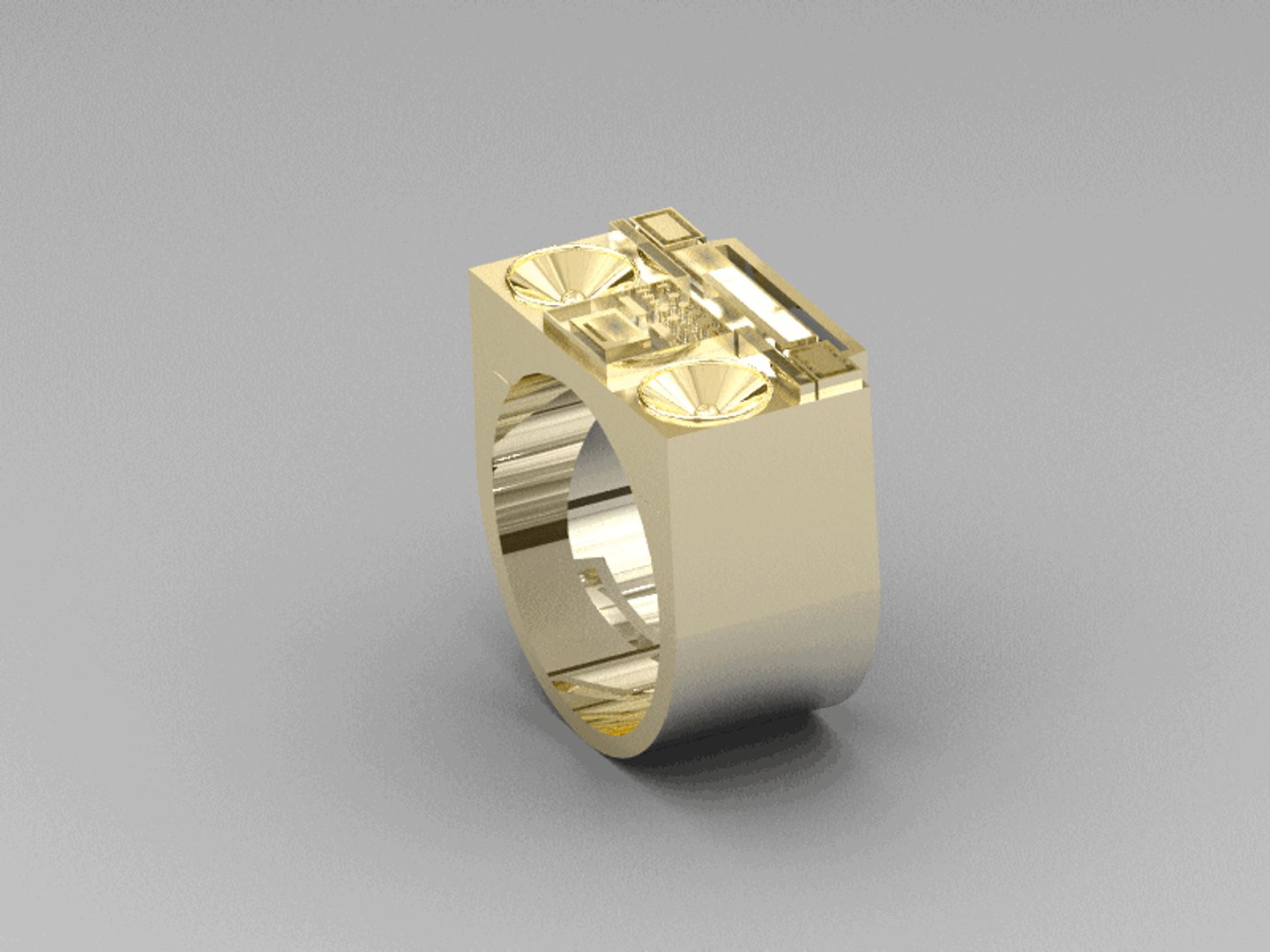 Rhino Ghettoblaster Ring