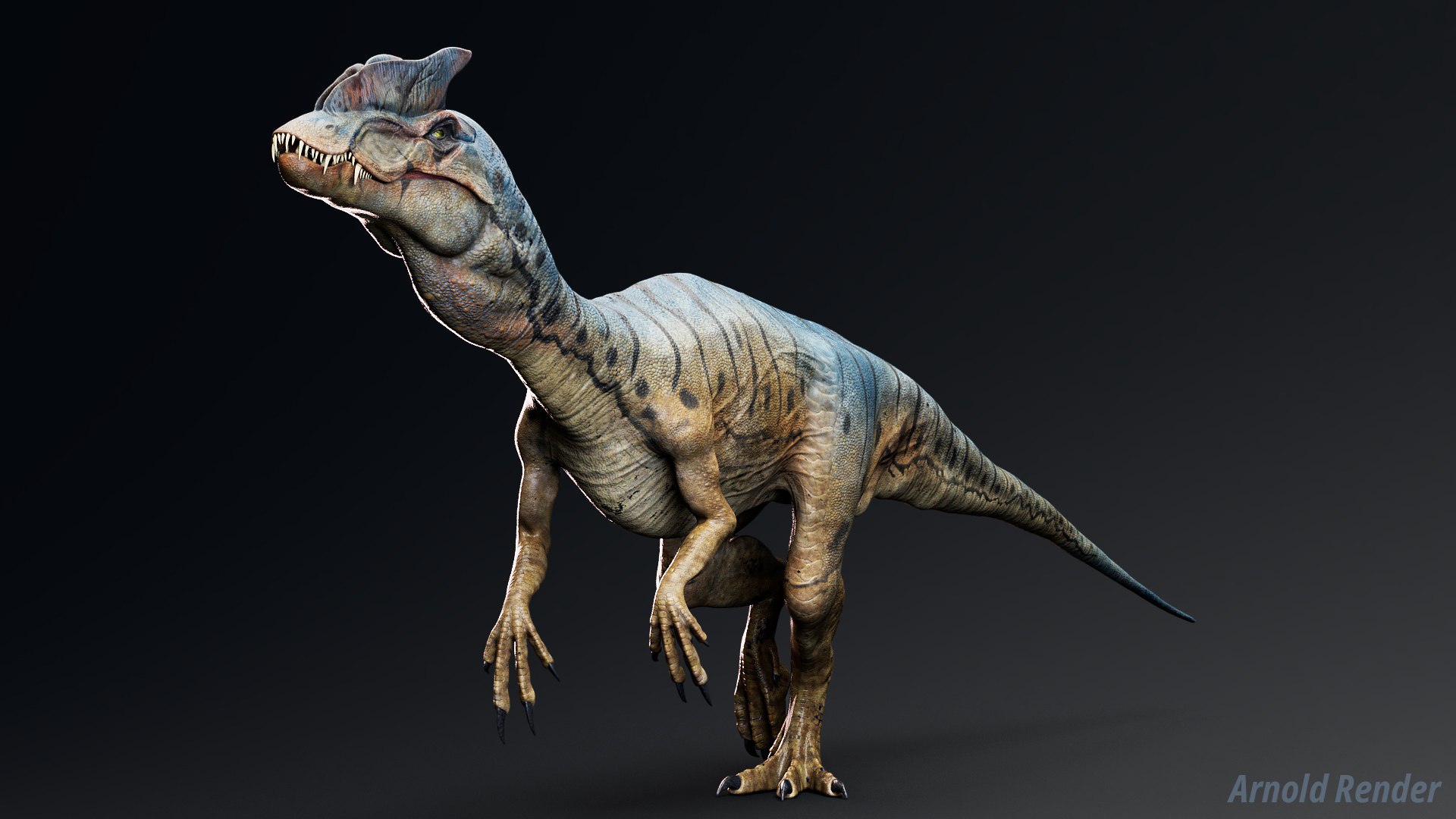 3D Dinosaur - Hybrid Dilophosaurus Unity Project Model - TurboSquid 2263484
