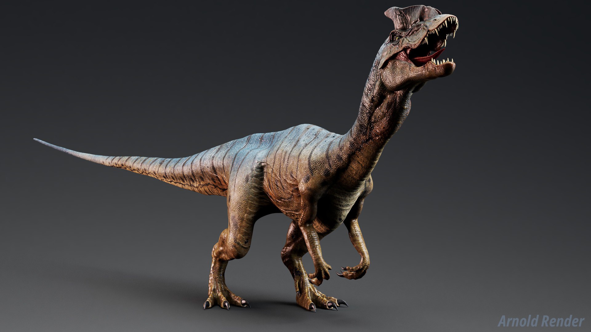 3D Dinosaur - Hybrid Dilophosaurus Unity Project Model - TurboSquid 2263484