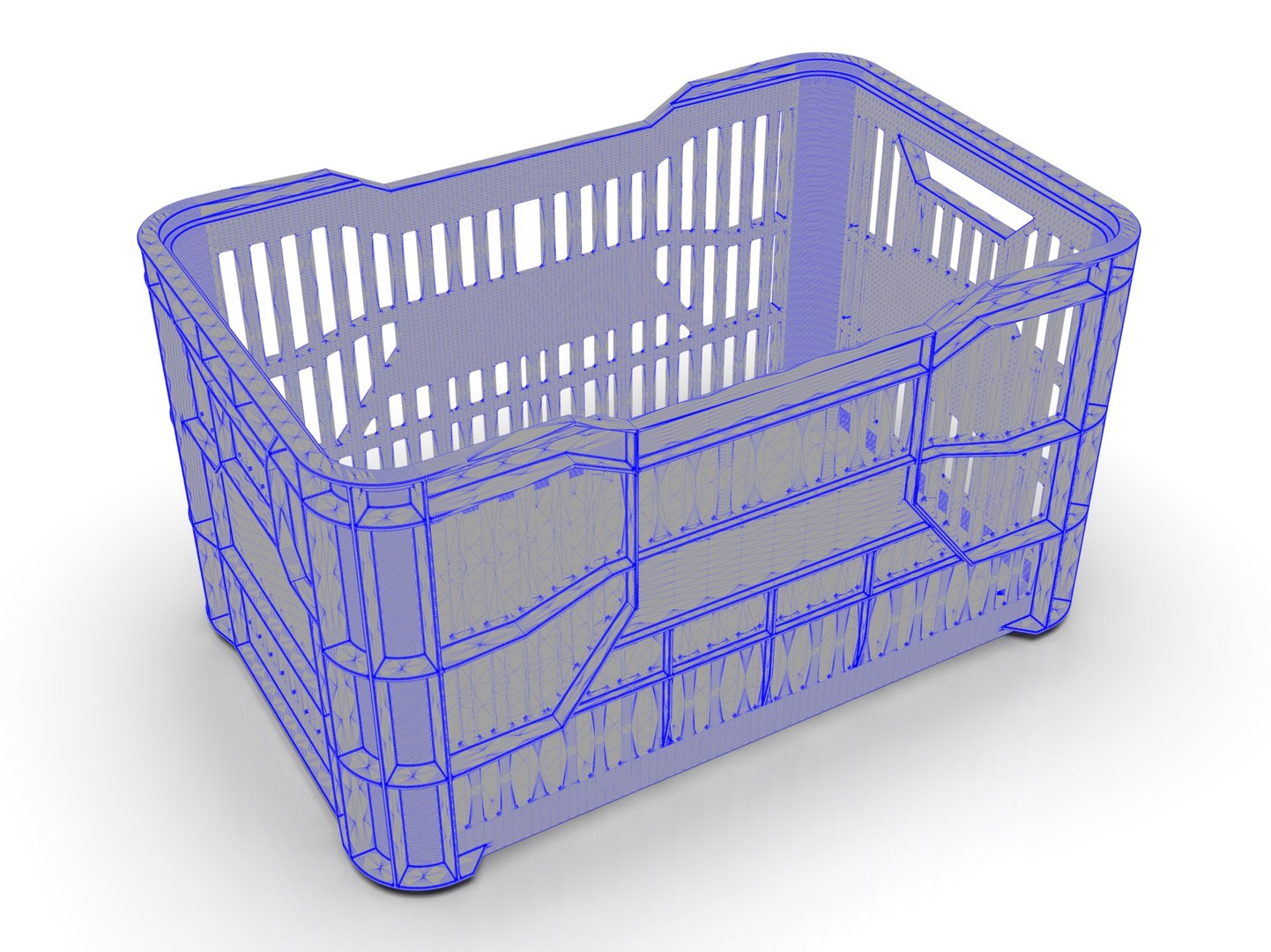 3D Plastic Crate Model - TurboSquid 1832821