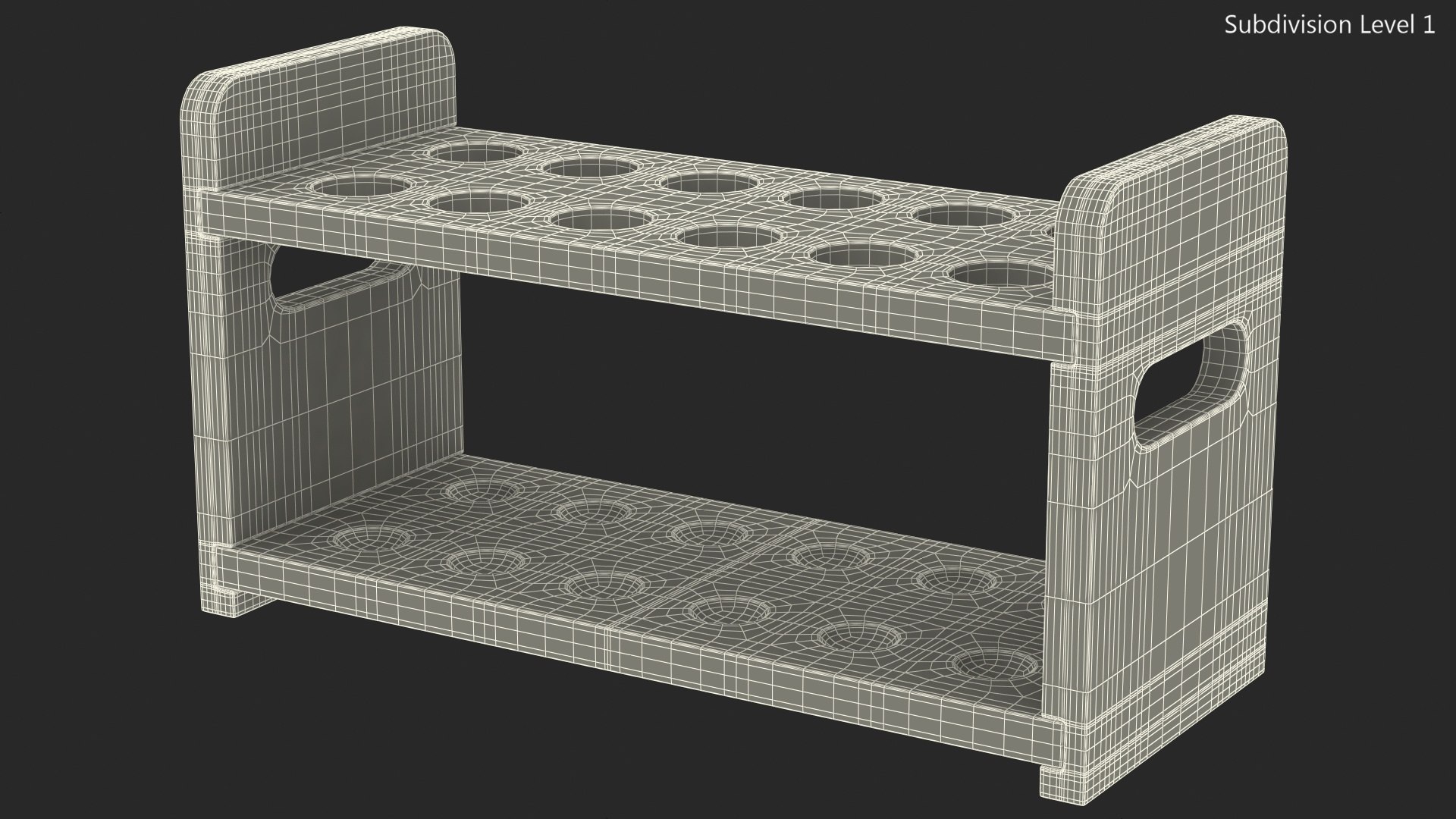 Test tube rack 3D model - TurboSquid 1498118