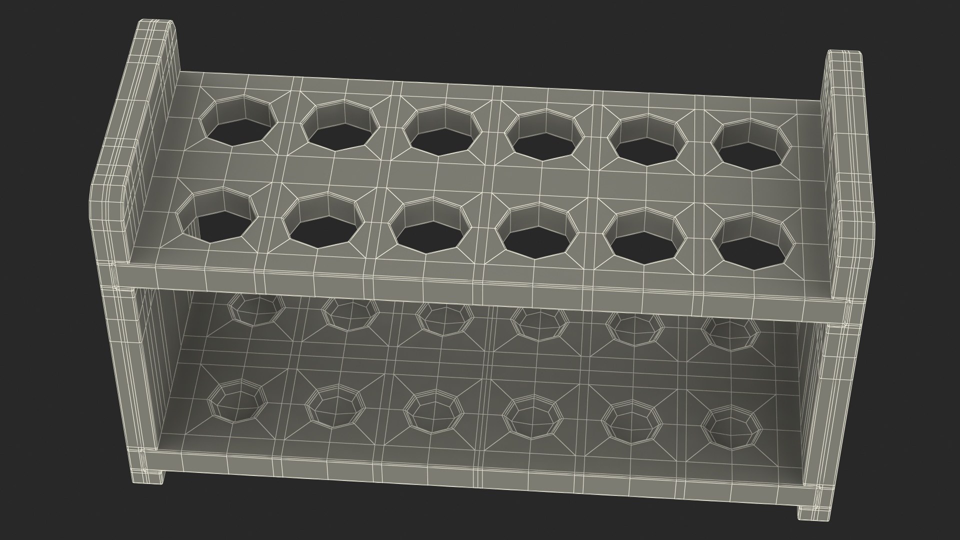 Test tube rack 3D model - TurboSquid 1498118