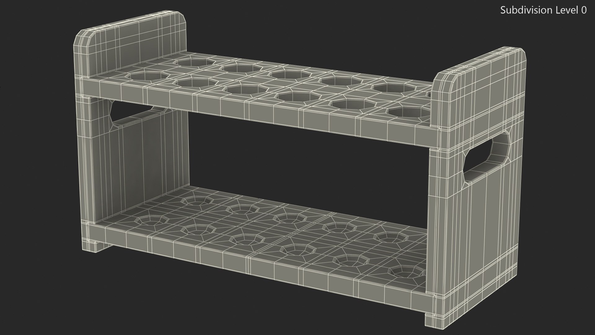 Test tube rack 3D model - TurboSquid 1498118
