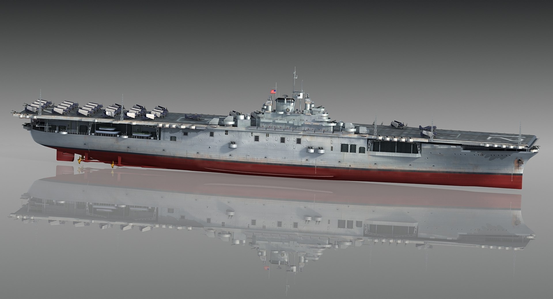 Uss hornet cv-12 cv 3D - TurboSquid 1412972