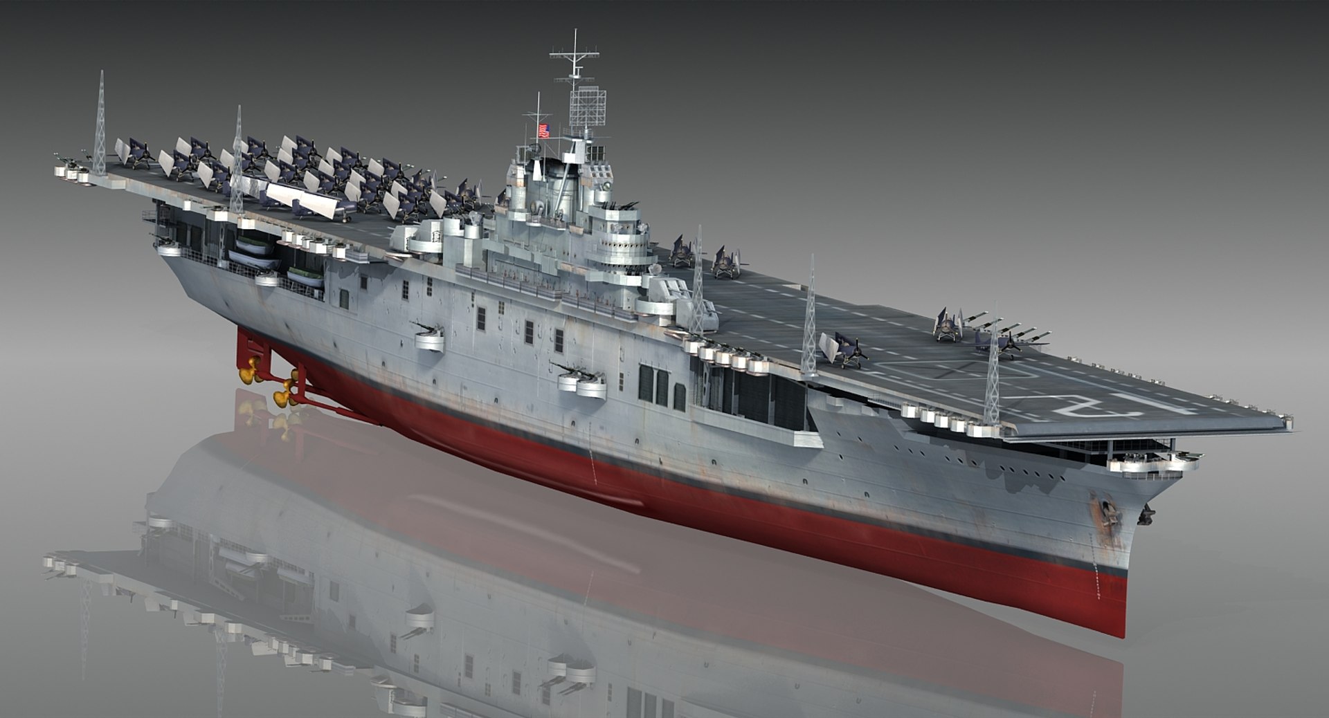 Uss hornet cv-12 cv 3D - TurboSquid 1412972