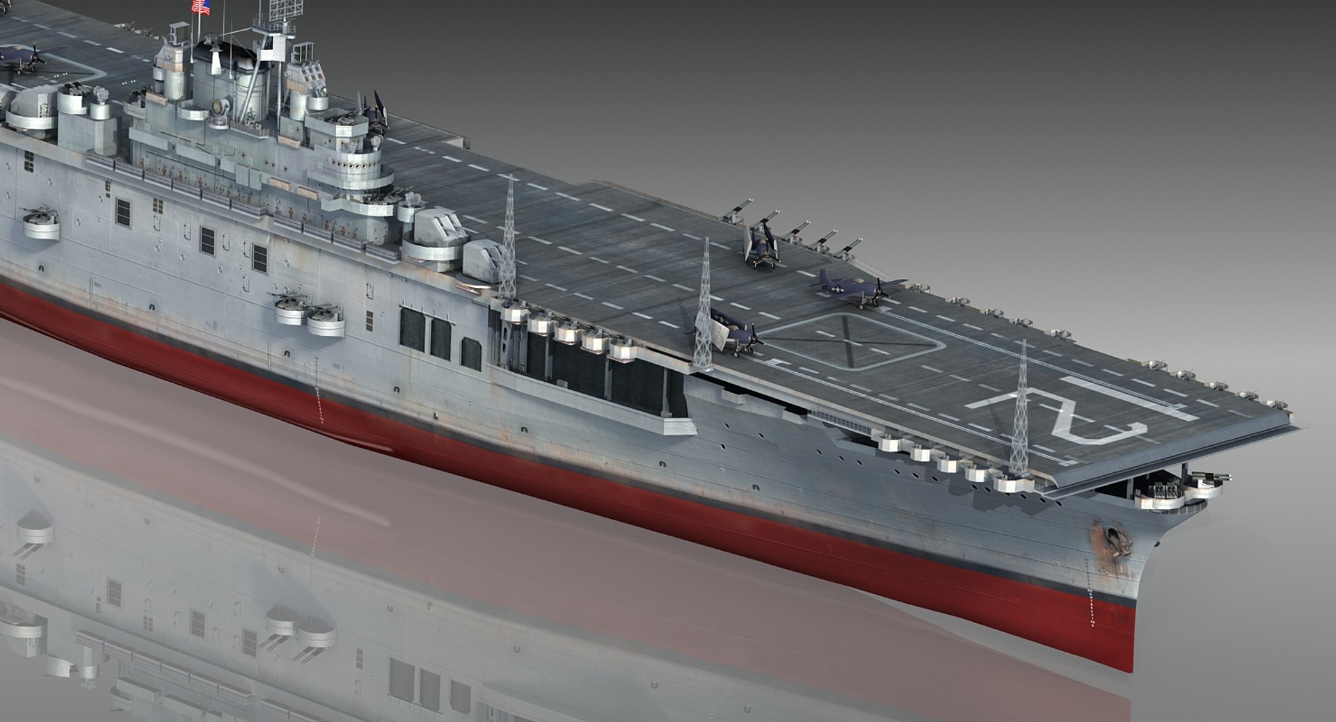 Uss hornet cv-12 cv 3D - TurboSquid 1412972