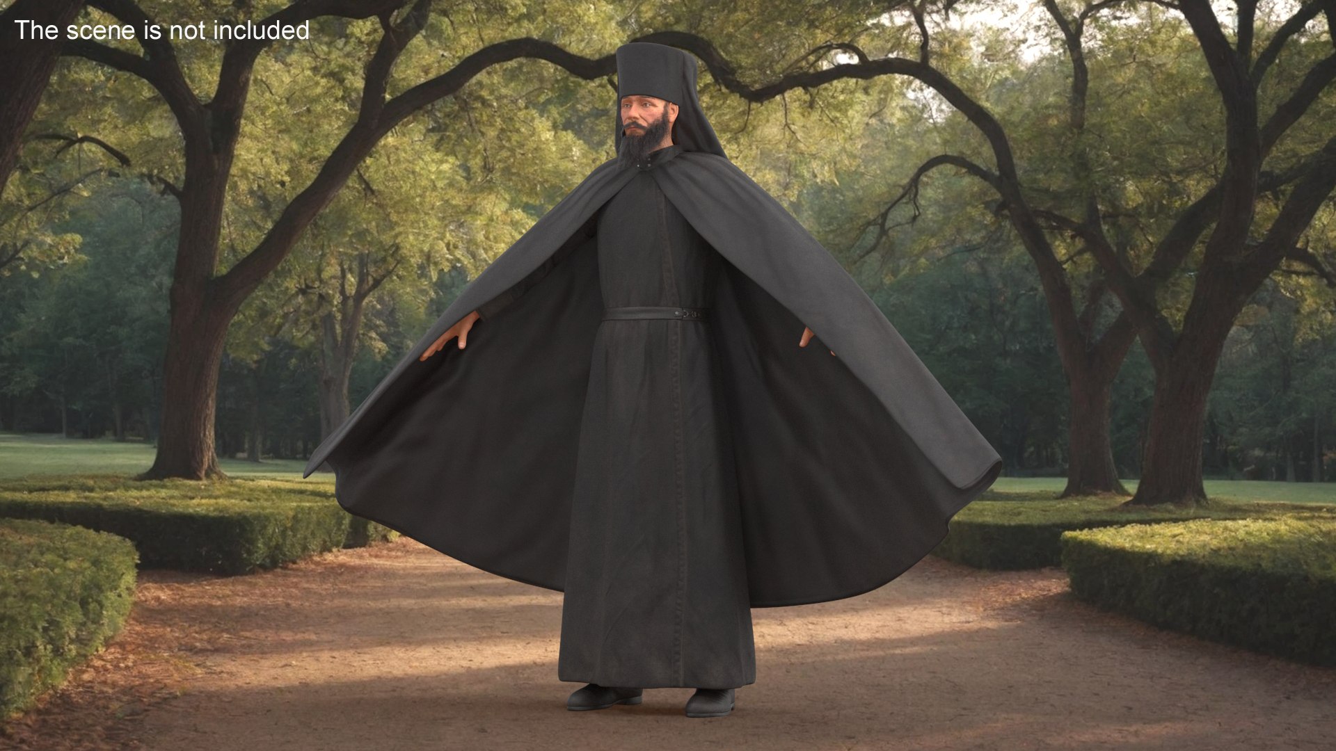 Orthodox Monk Fully Dressed A-Pose 3D Model - TurboSquid 2314012