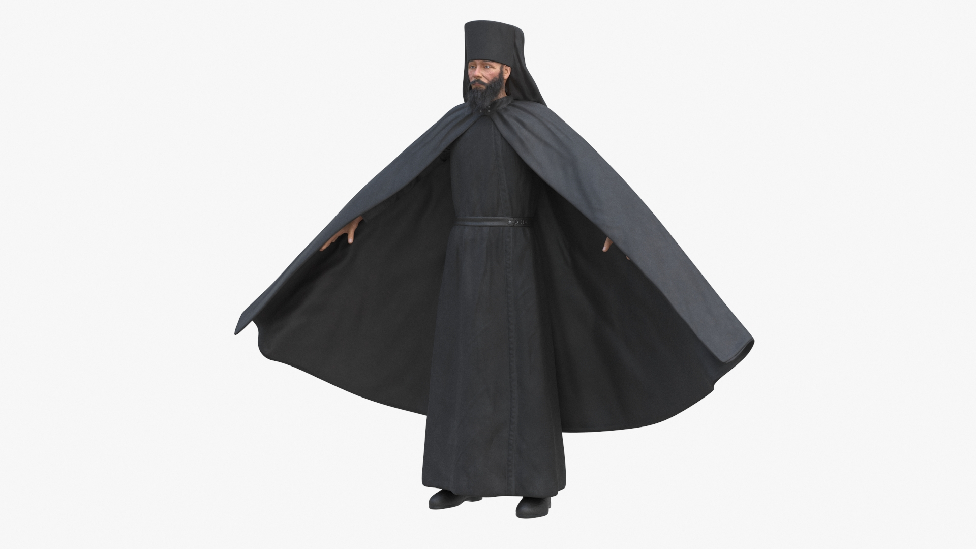 Orthodox Monk Fully Dressed A-Pose 3D Model - TurboSquid 2314012