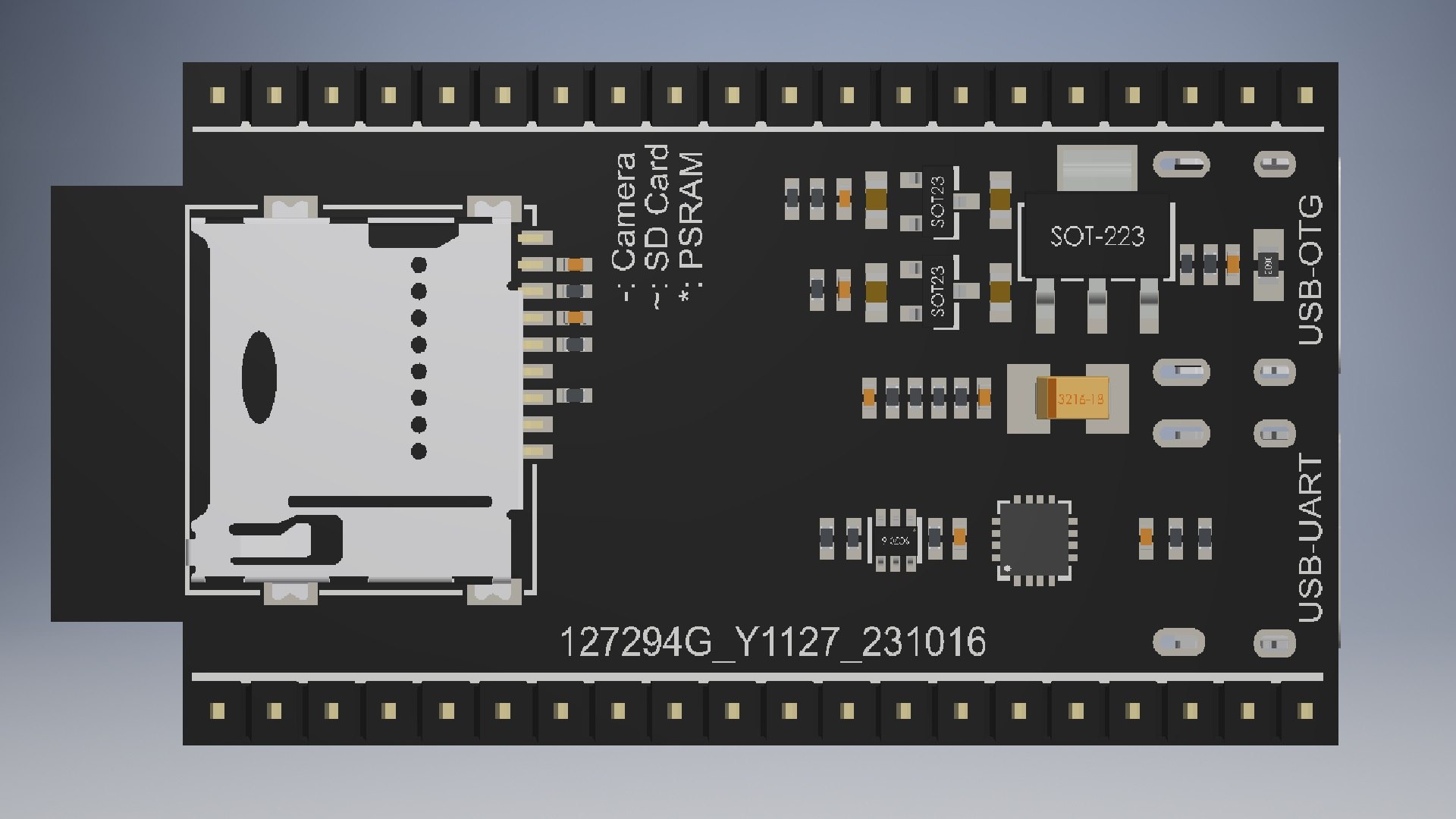 3d Freenove Esp32 S3 Wroom Cam Model Turbosquid 2215576