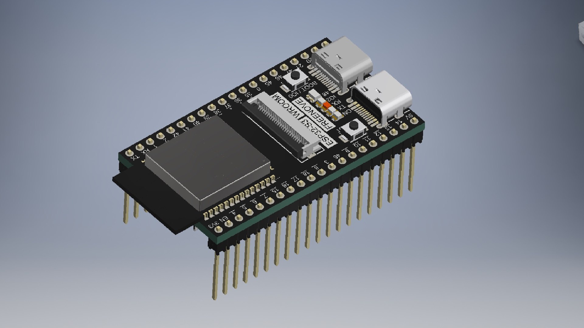 3d Freenove Esp32 S3 Wroom Cam Model Turbosquid 2215576
