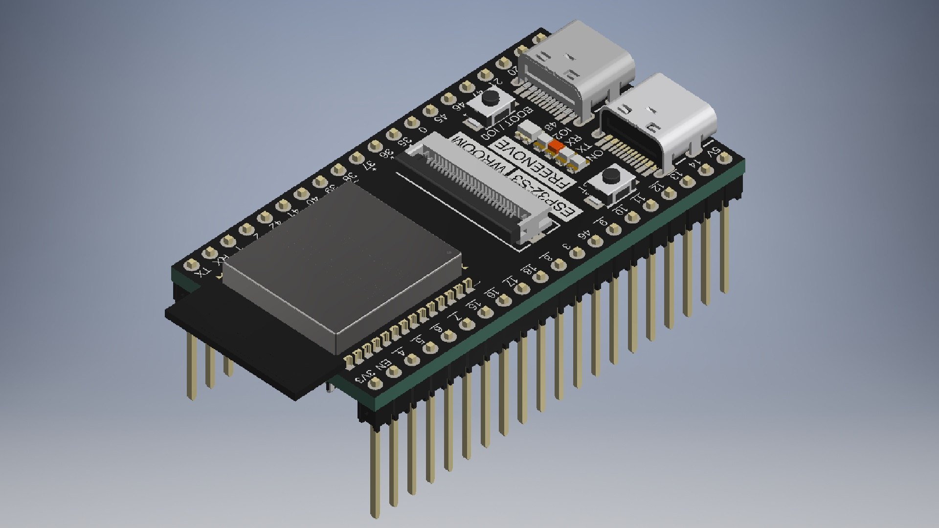 3D Freenove ESP32-S3-WROOM-CAM Model - TurboSquid 2215576