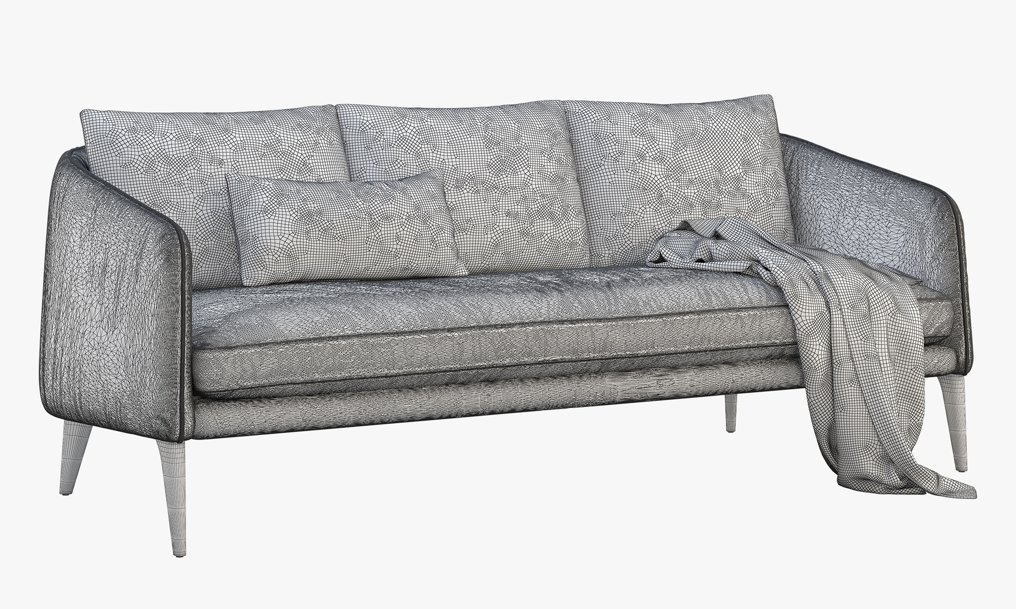3D rhys bench seat sofas model - TurboSquid 1498580