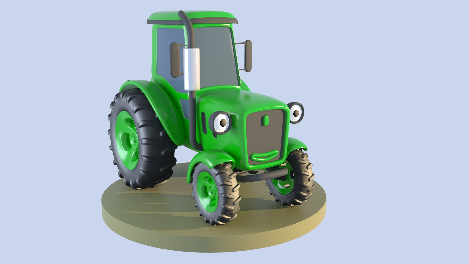 Cartoon S Toy Tractor 3D Model - TurboSquid 1457813