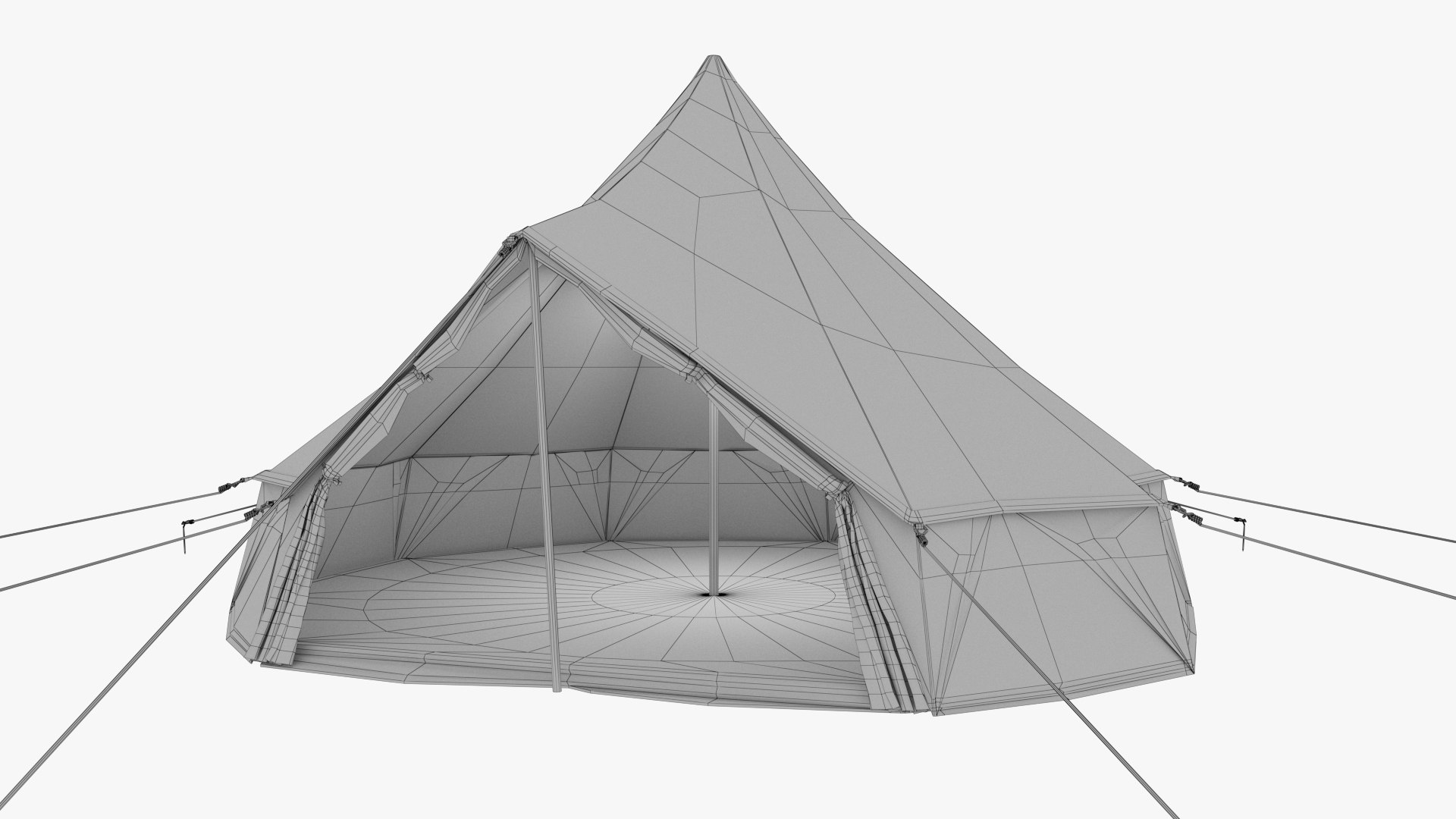 3D Outdoor Event Round Tent 5x5 - TurboSquid 2347213
