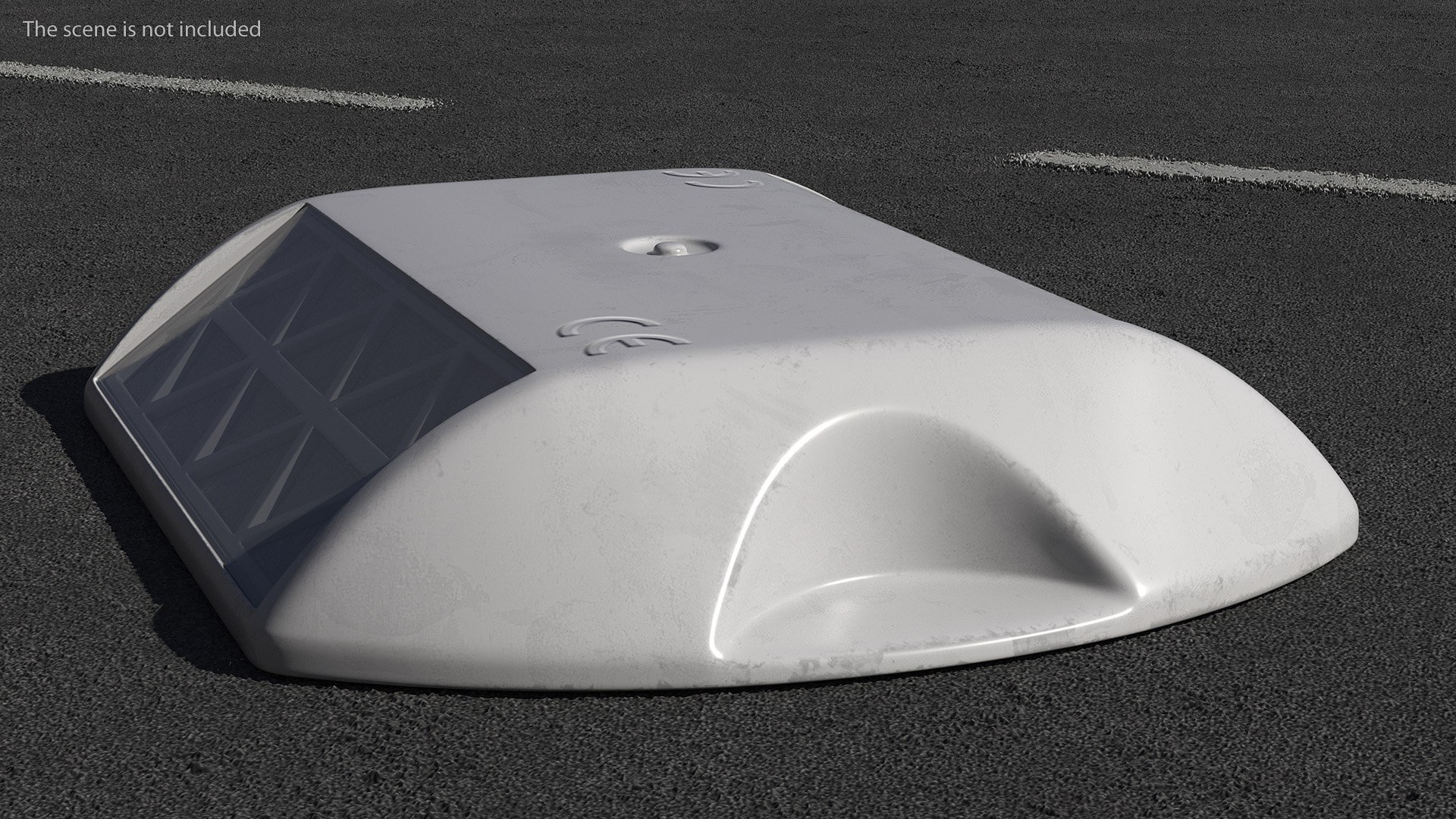 White Reflective Road Driveway Marker 3D Model - TurboSquid 2068460