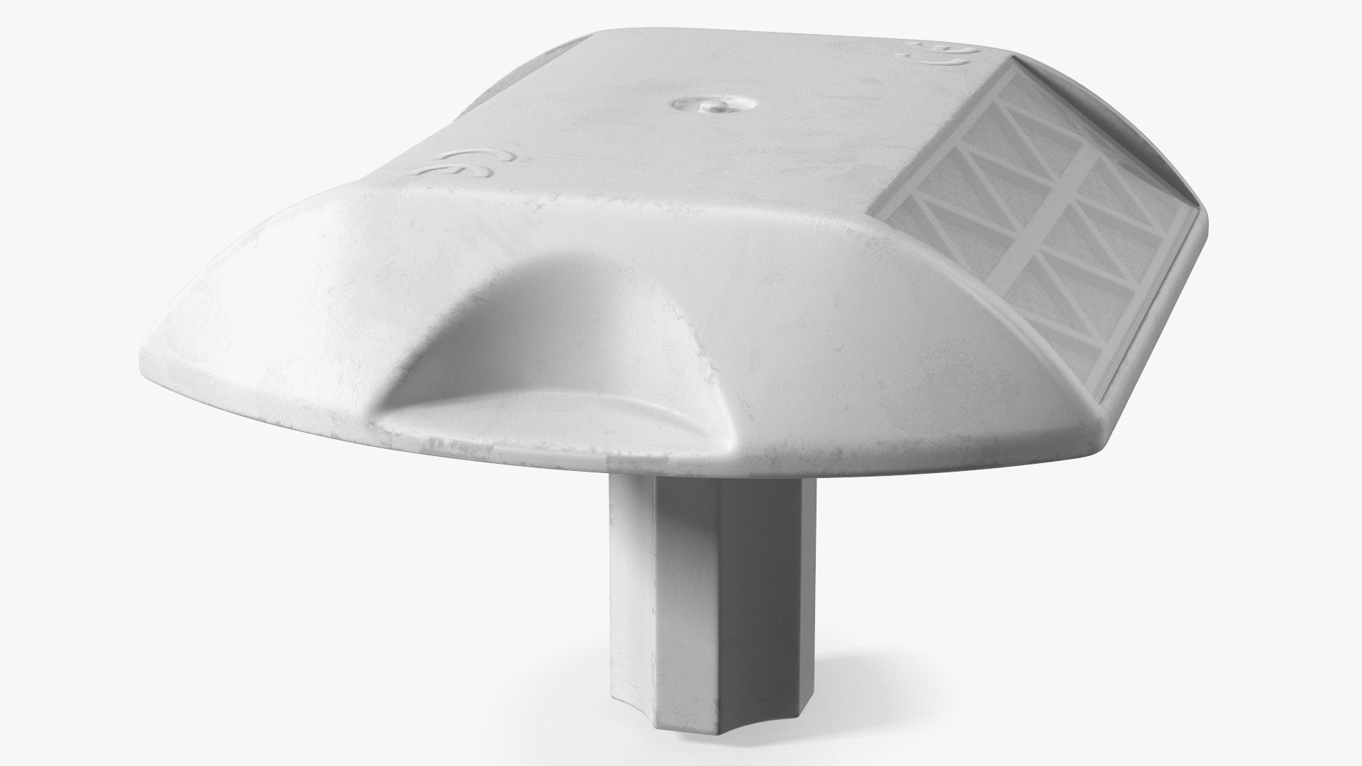White Reflective Road Driveway Marker 3D model - TurboSquid 2068460