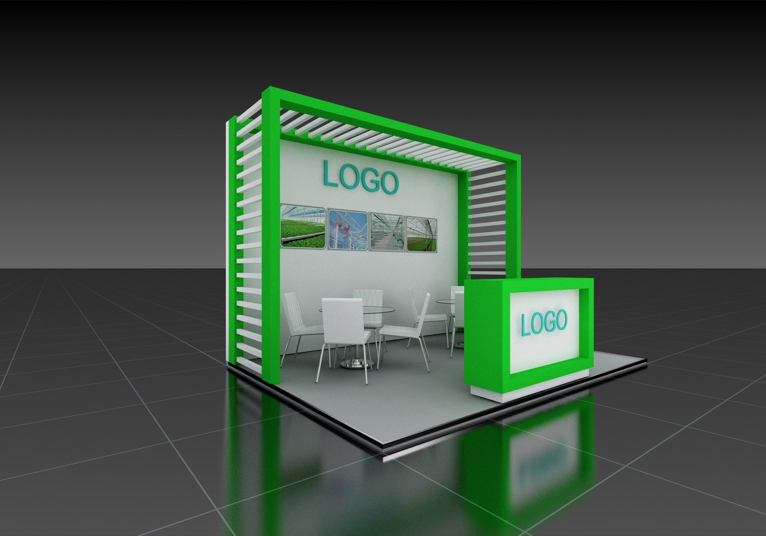 3D Exhibition stand model - TurboSquid 2027830