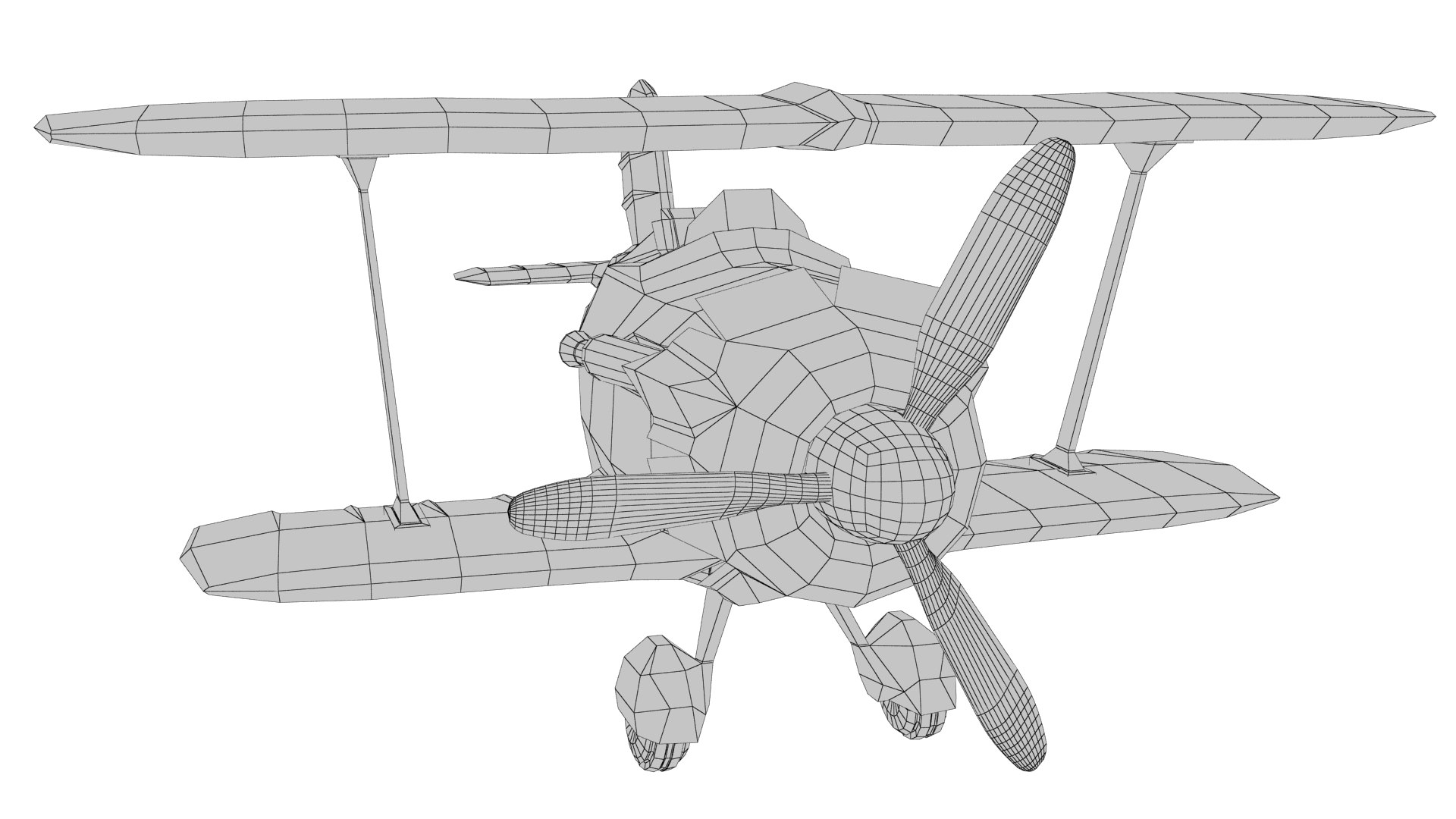 3D model cartoon airplane - TurboSquid 1505122