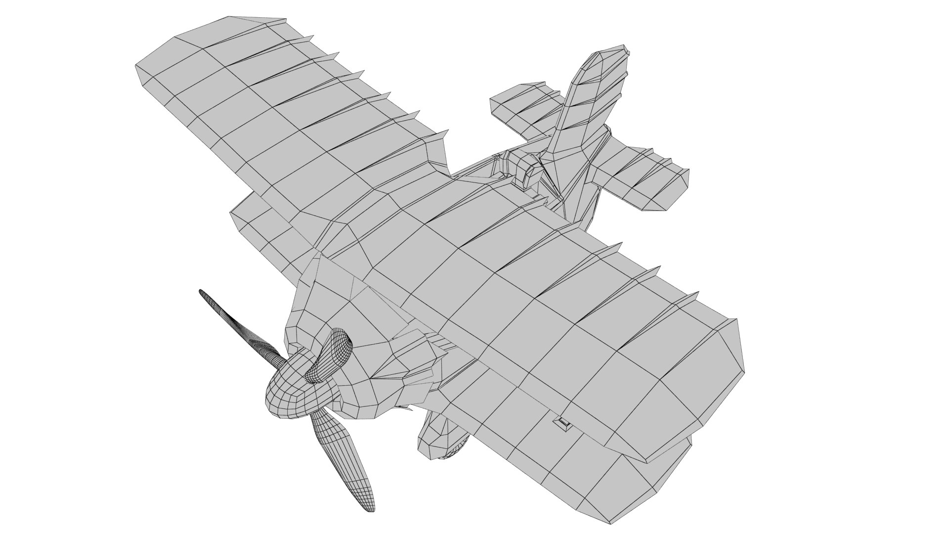 3D model cartoon airplane - TurboSquid 1505122