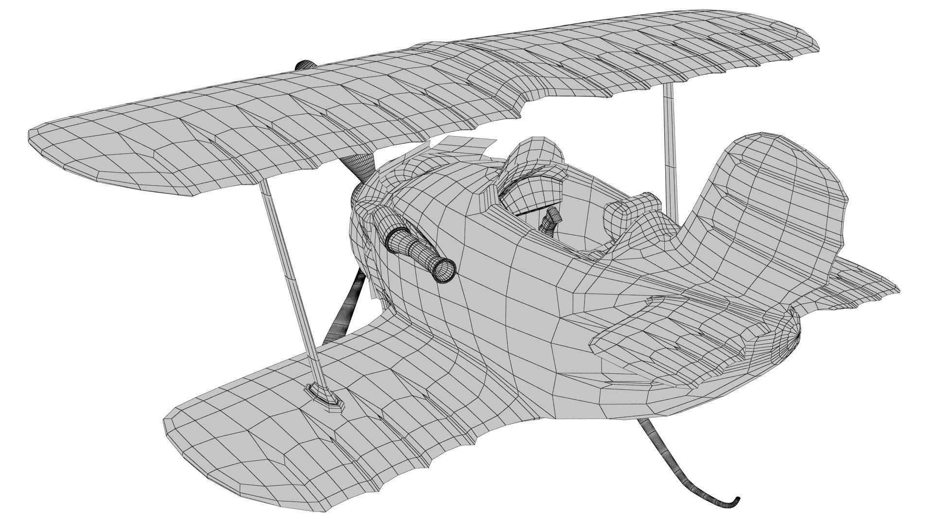 3D model cartoon airplane - TurboSquid 1505122