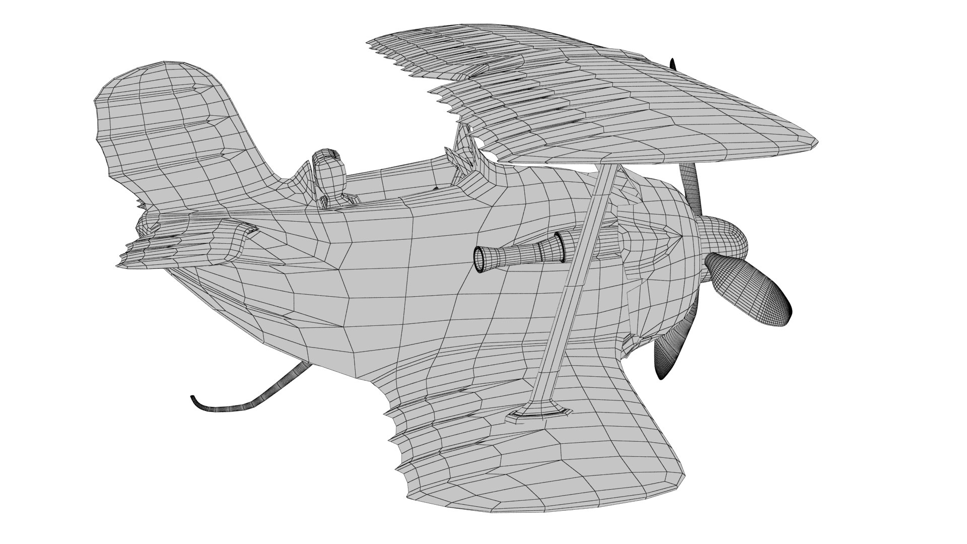 3D model cartoon airplane - TurboSquid 1505122
