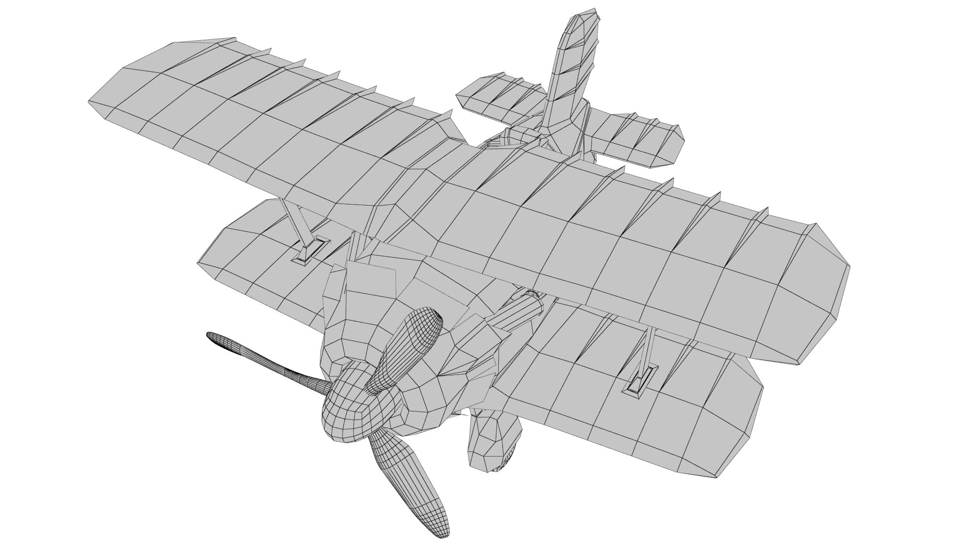 3D model cartoon airplane - TurboSquid 1505122