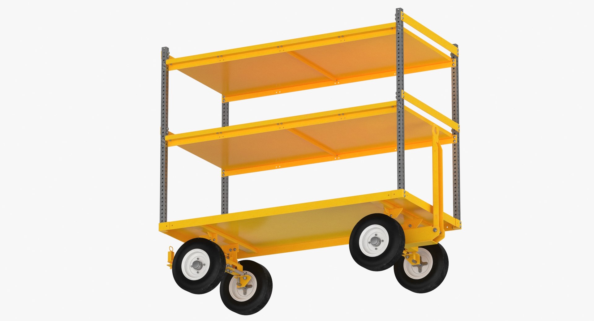 3D Model Towable Cart 02 Empty - TurboSquid 1975685