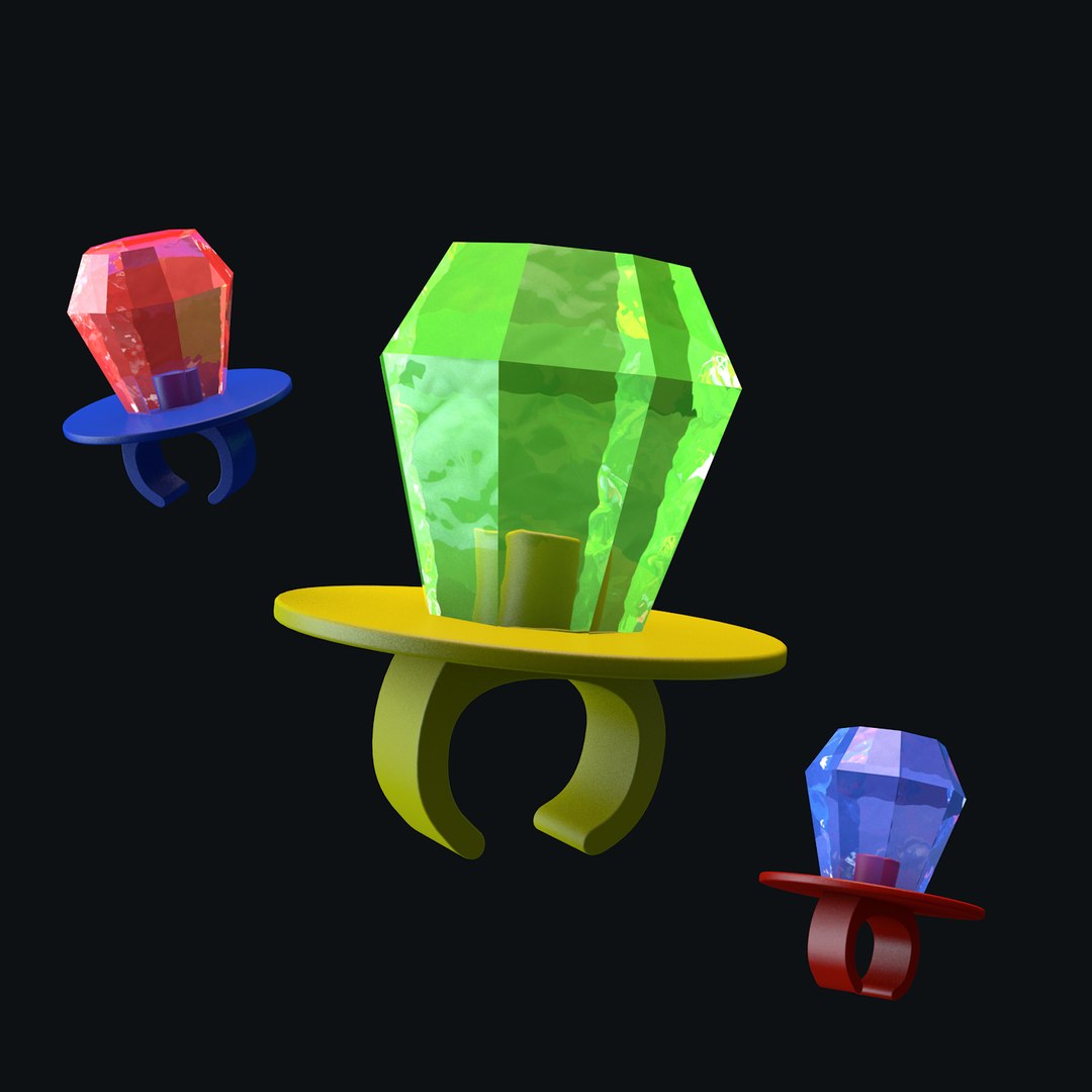 3D Ring Pop Candy Model - TurboSquid 1294715