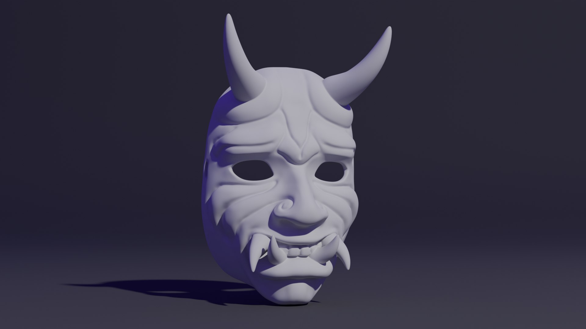 3D Oni Mask - TurboSquid 2221304
