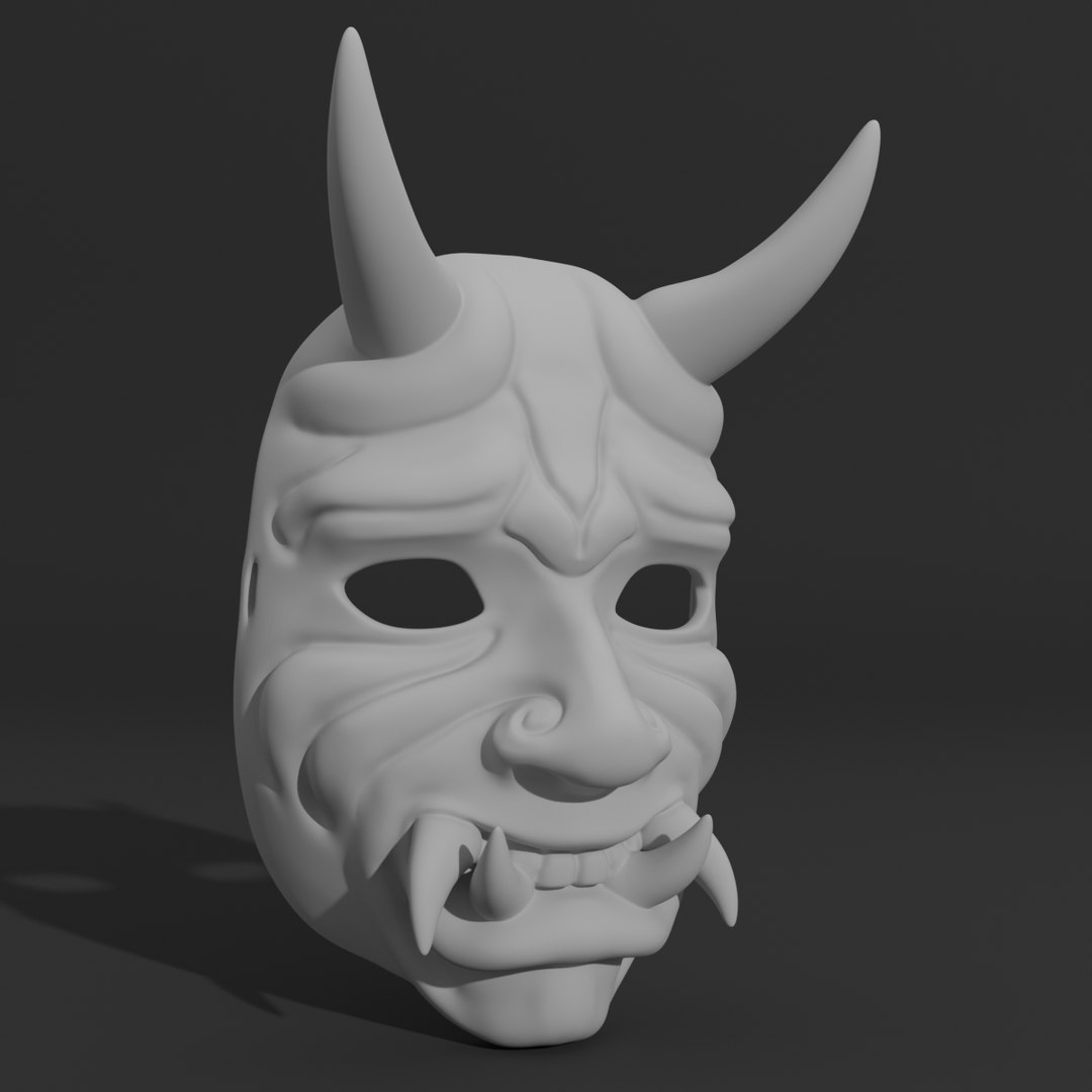 3D Oni Mask - TurboSquid 2221304