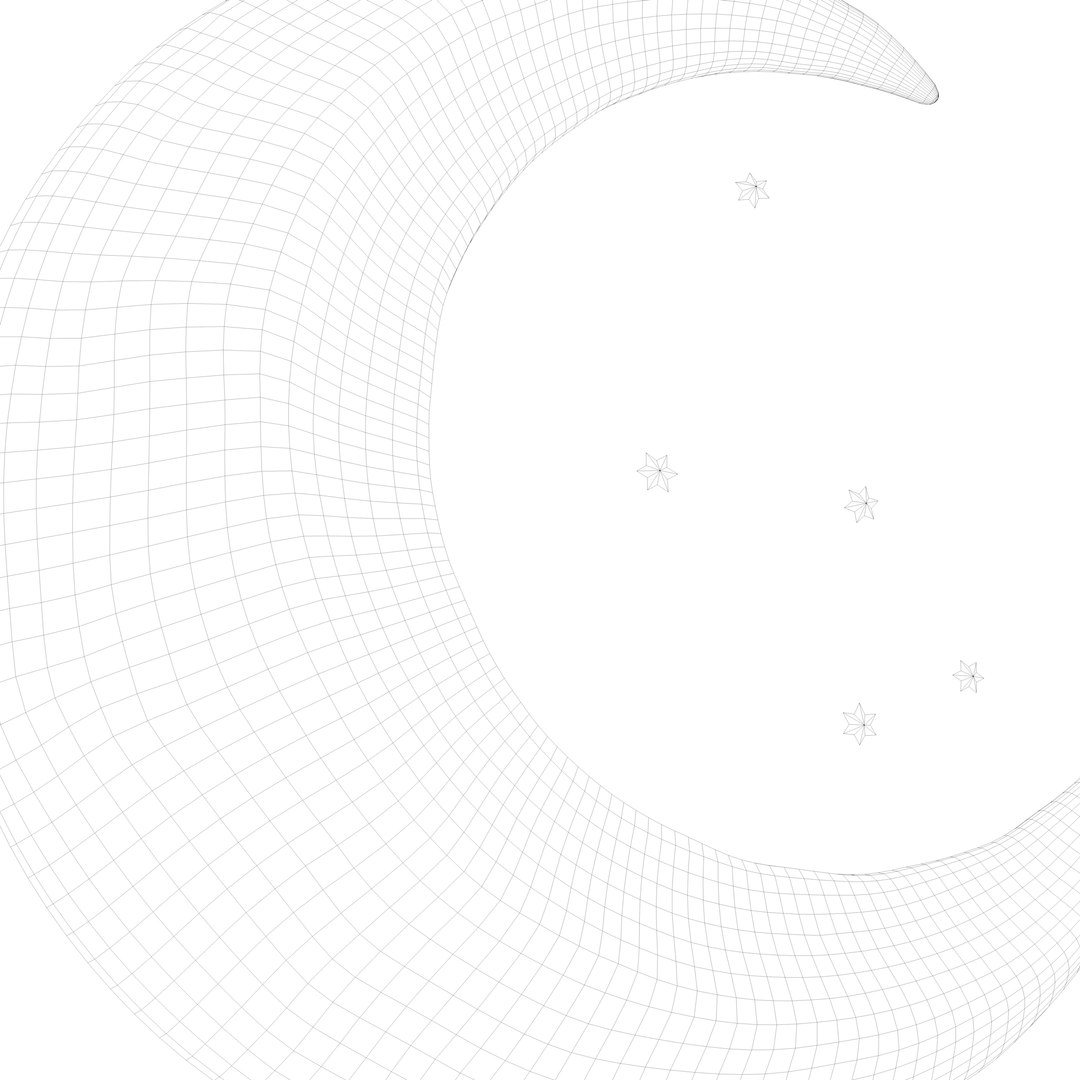 3D Model Stylized Crescent Moon - TurboSquid 2040504