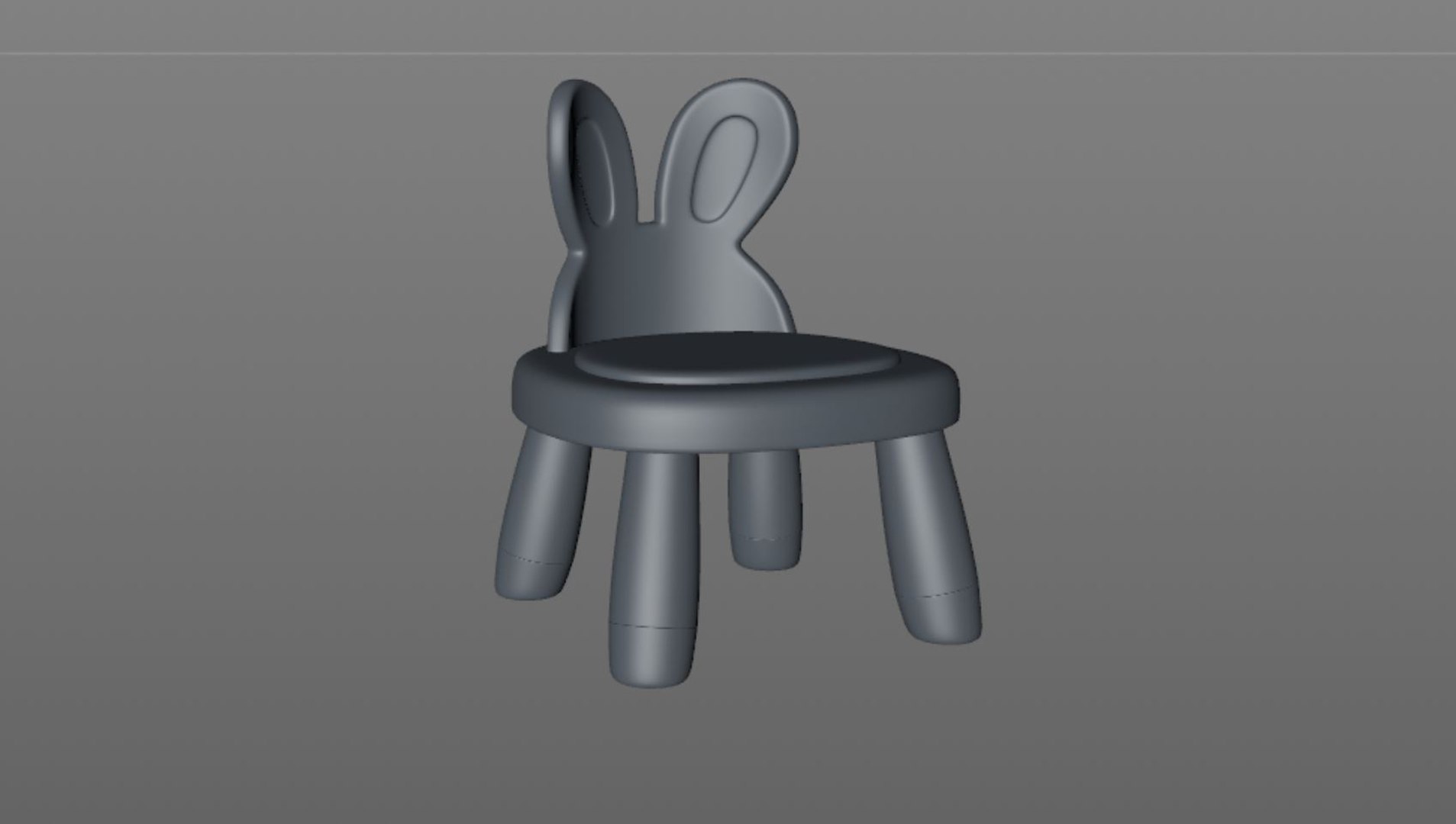 3D Rabbit Kids Chair - TurboSquid 1810173