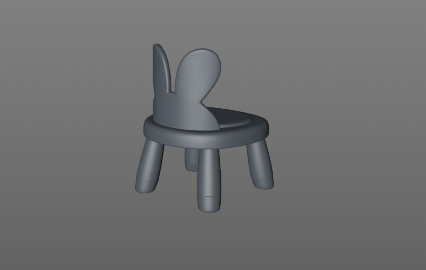 3D Rabbit Kids Chair - TurboSquid 1810173