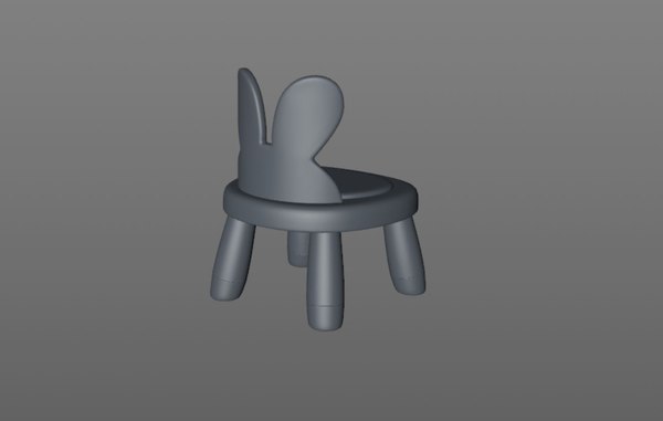 3D Rabbit kids chair - TurboSquid 1810173