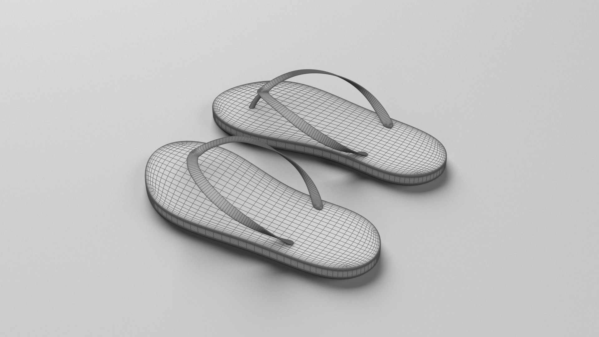 3D Flip-flop Slippers PBR Model - TurboSquid 2342723