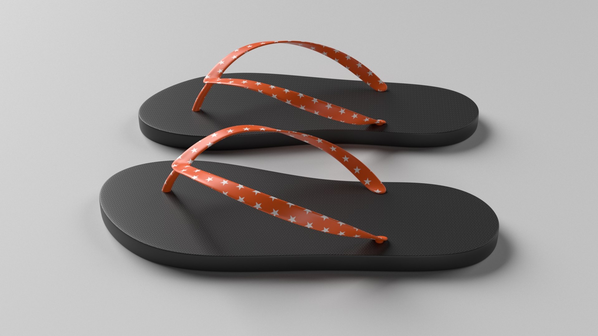 3D Flip-flop Slippers PBR Model - TurboSquid 2342723