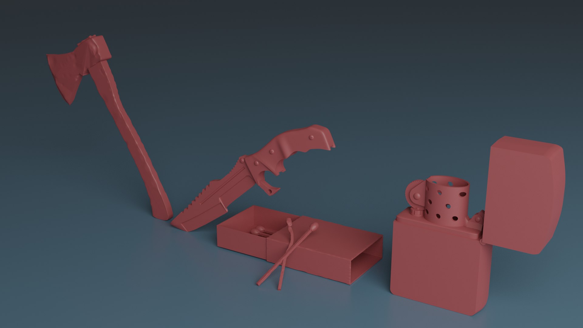 Survival kit 3D model - TurboSquid 1637721