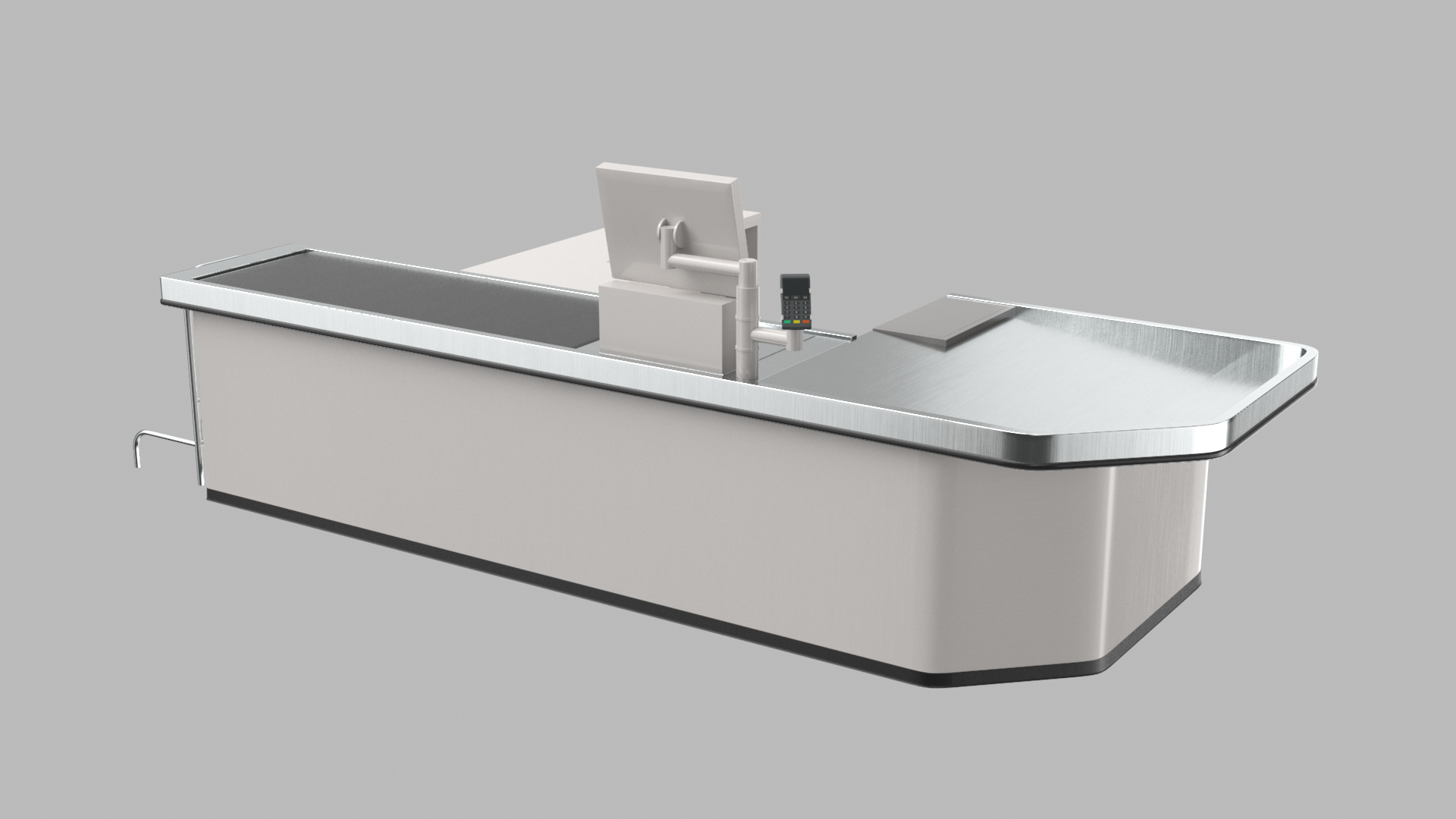 Supermarket Checkout 3D Model - TurboSquid 2131922