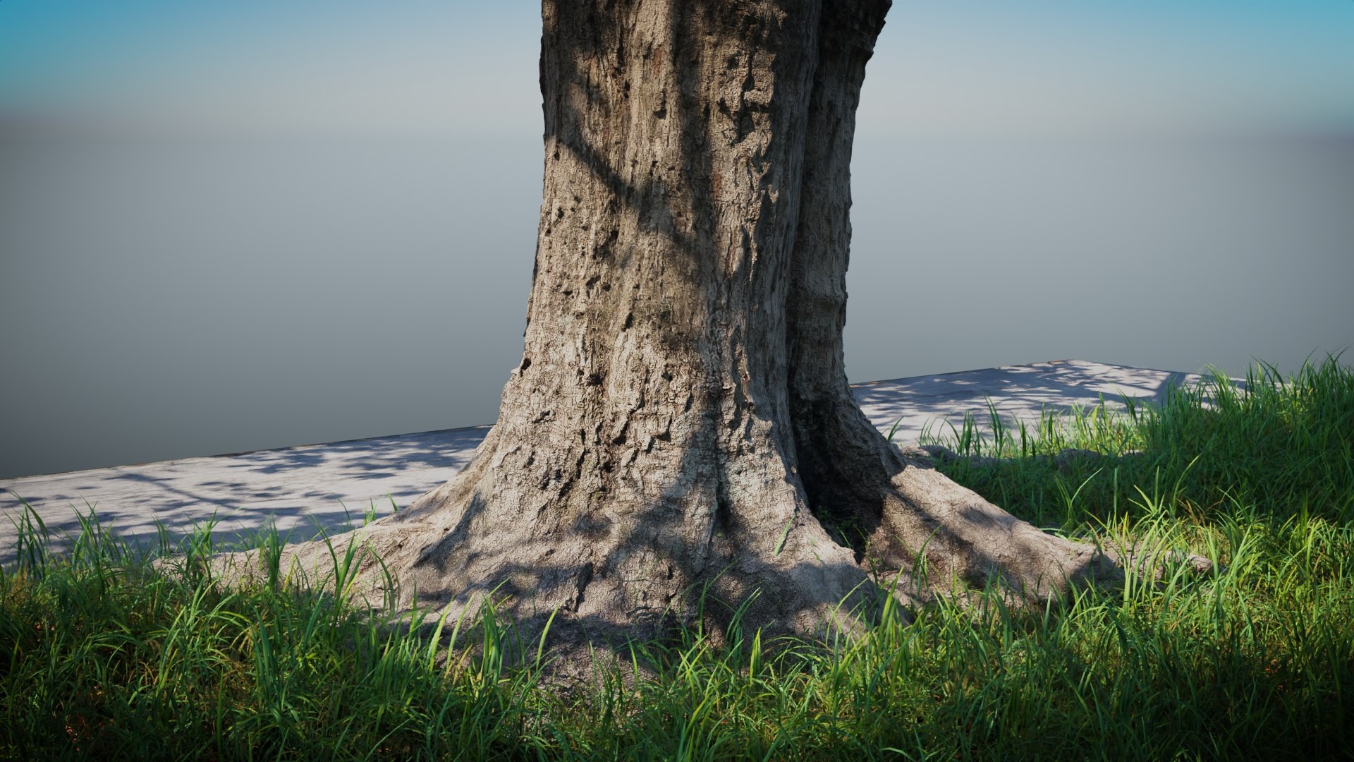 Tree On The Road - Complete Tree Package With Particles 3D Model ...