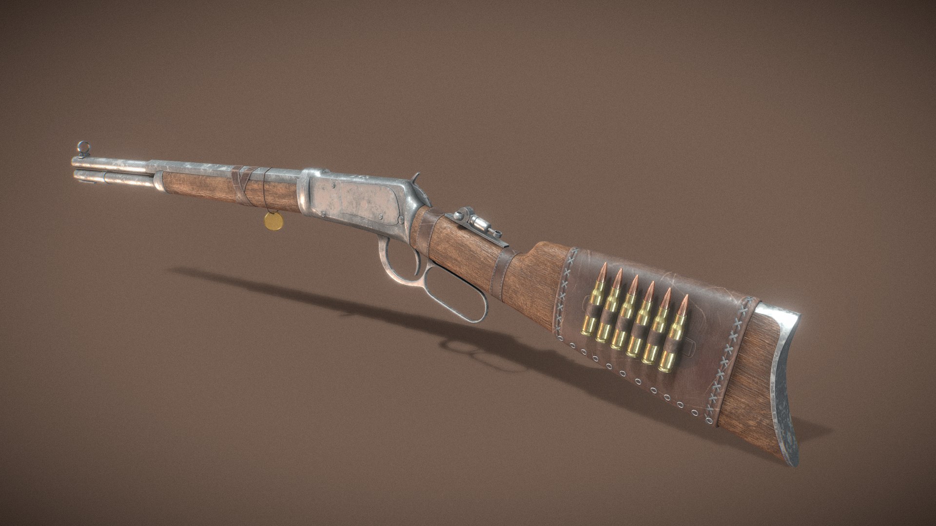 Winchester Rifle PBR 3D Model - TurboSquid 2239170