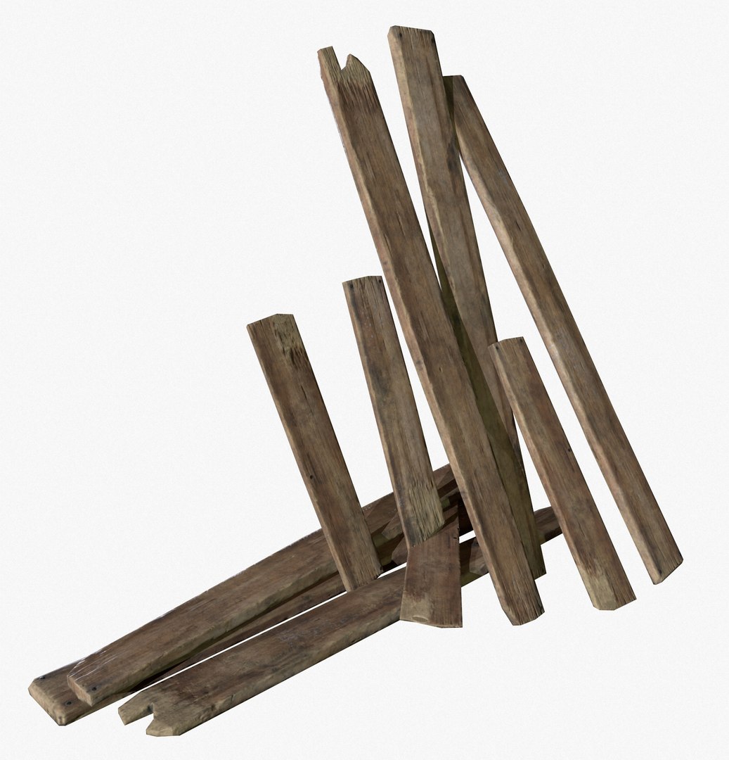 3d Model Ready Broken Boards Pbr