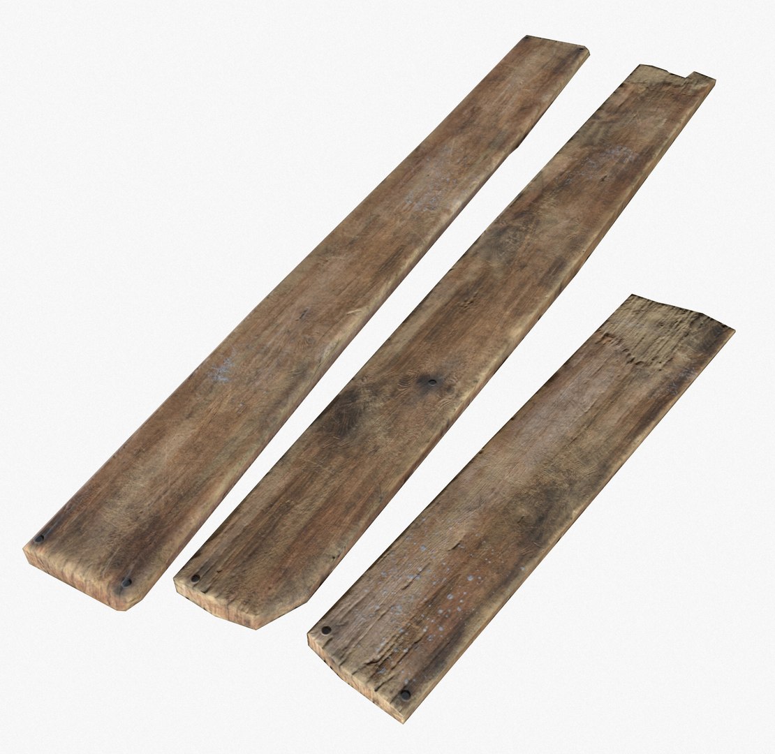 3d Model Ready Broken Boards Pbr