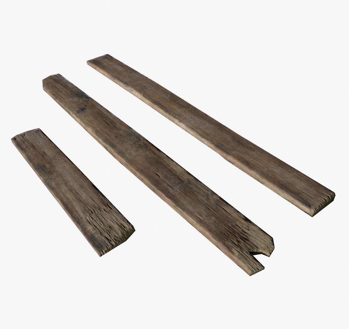3d Model Ready Broken Boards Pbr
